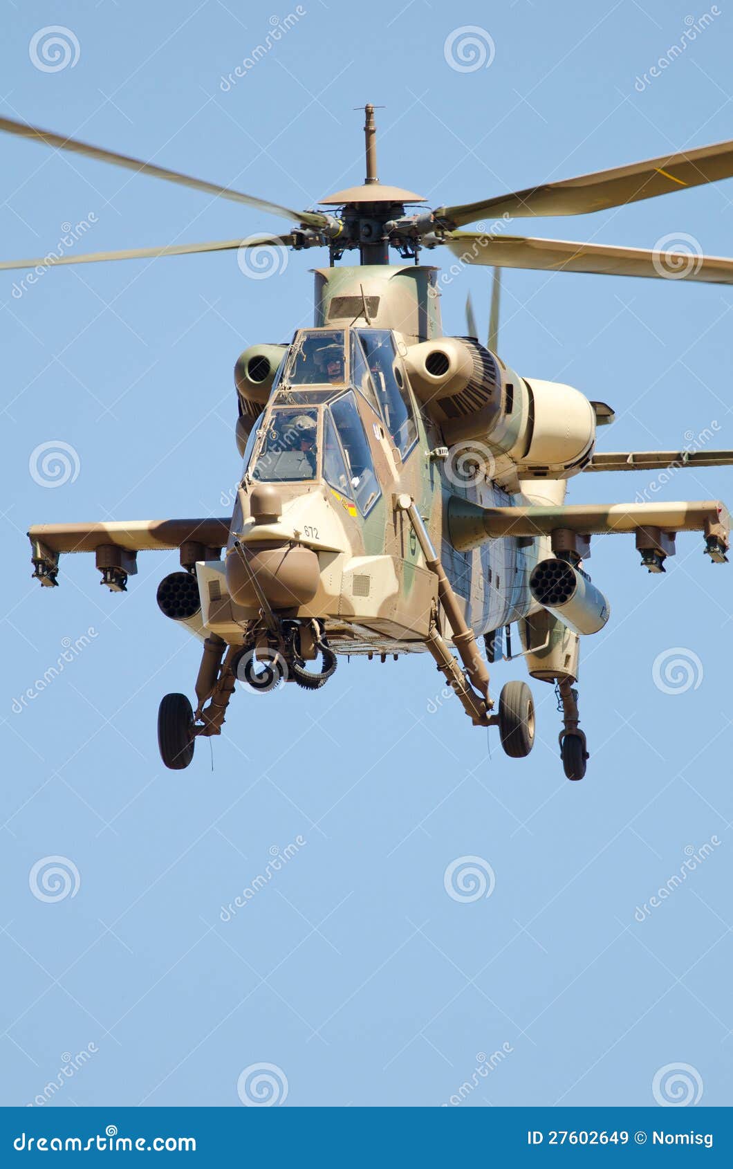 Rooivalk Helicopter from the Front Editorial Stock Image - Image of ...