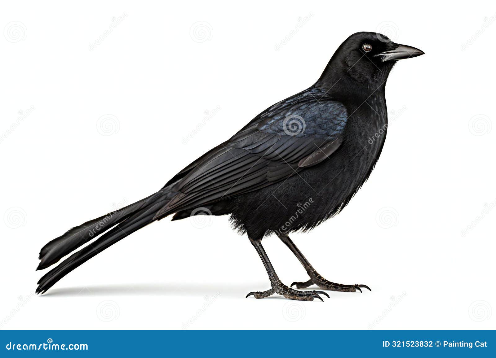 Rook, Corvus Frugilegus In Side View Standing On The Ground Between ...