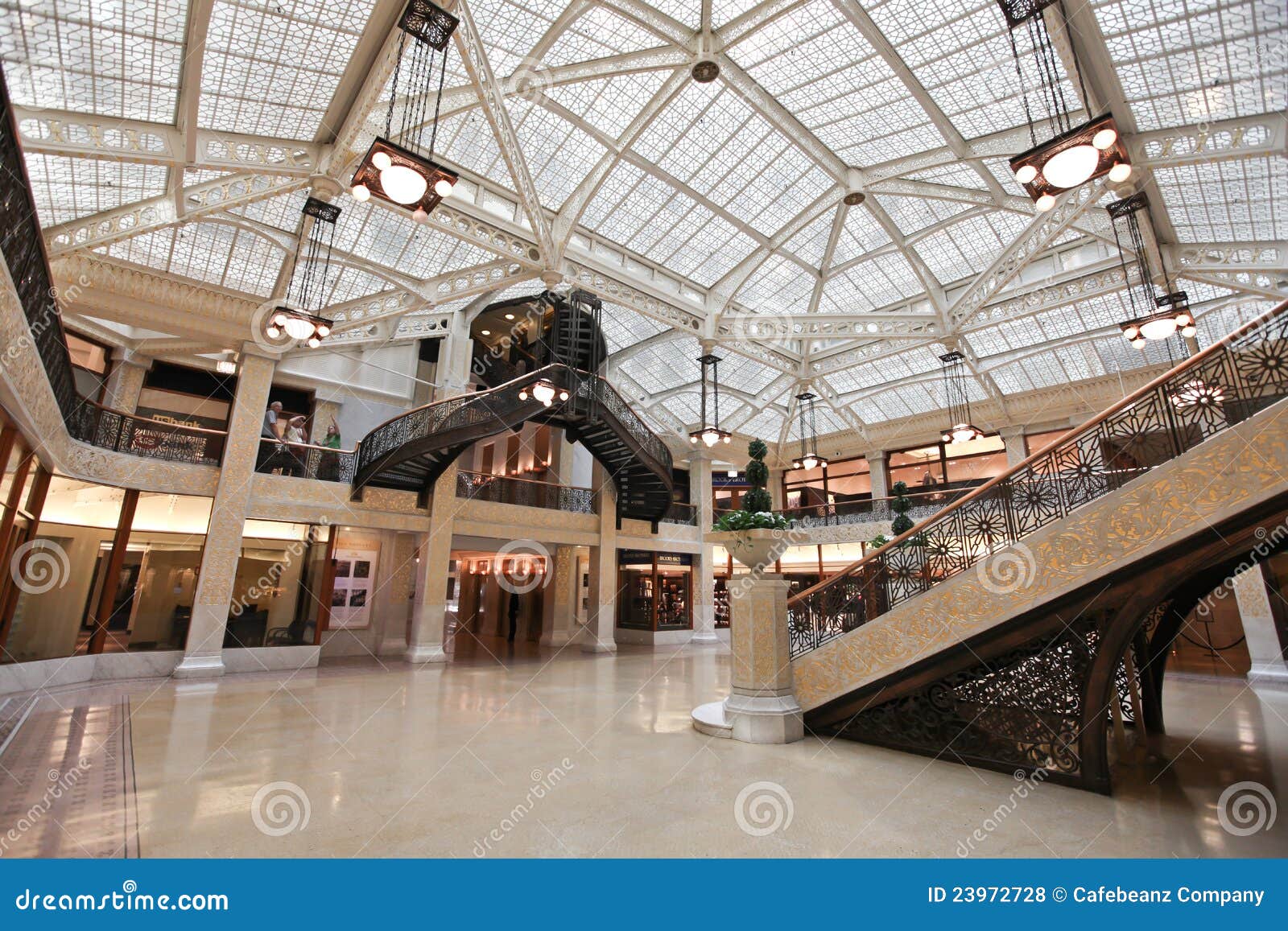 Rookery Building Interior Chicago Illinois Editorial Stock Photo ...