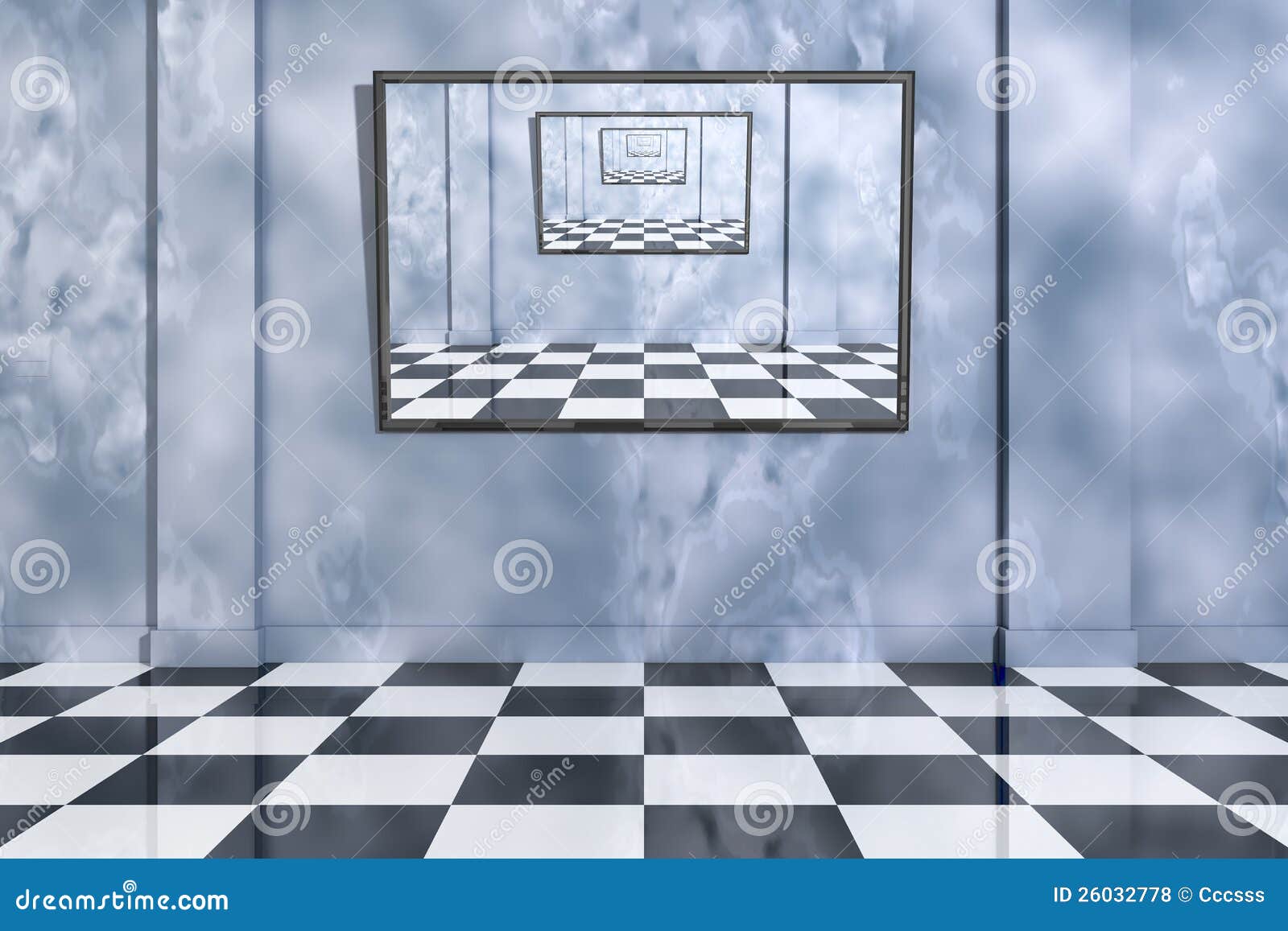 Room stock illustration. Illustration of infinity, interior - 26032778