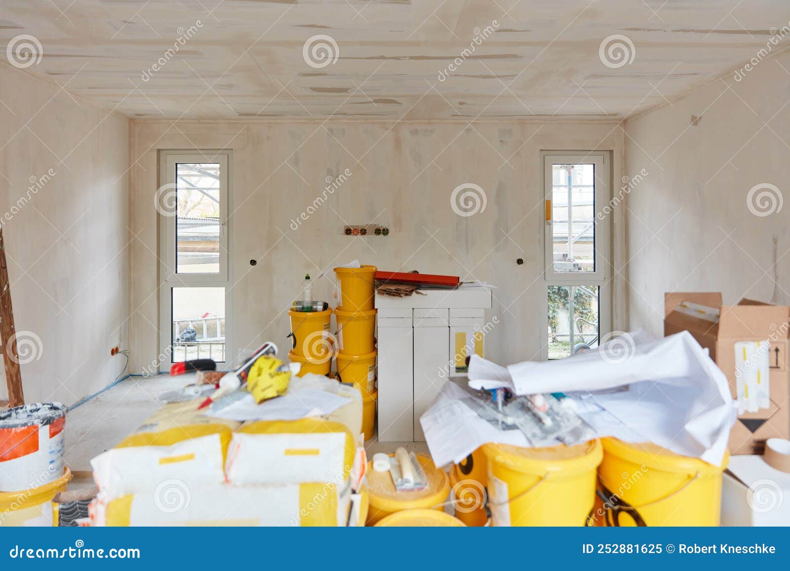 Room As a Construction Site for the Interior Design of a New House ...