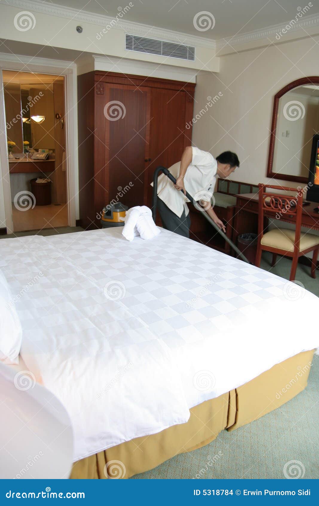Room boy in action stock photo. Image of housekeeping - 5318784