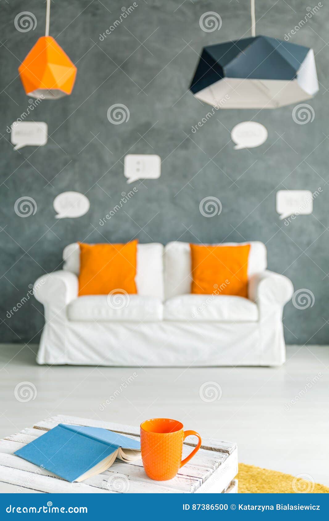 Room with bubbles stock photo. Image of living, design - 87386500