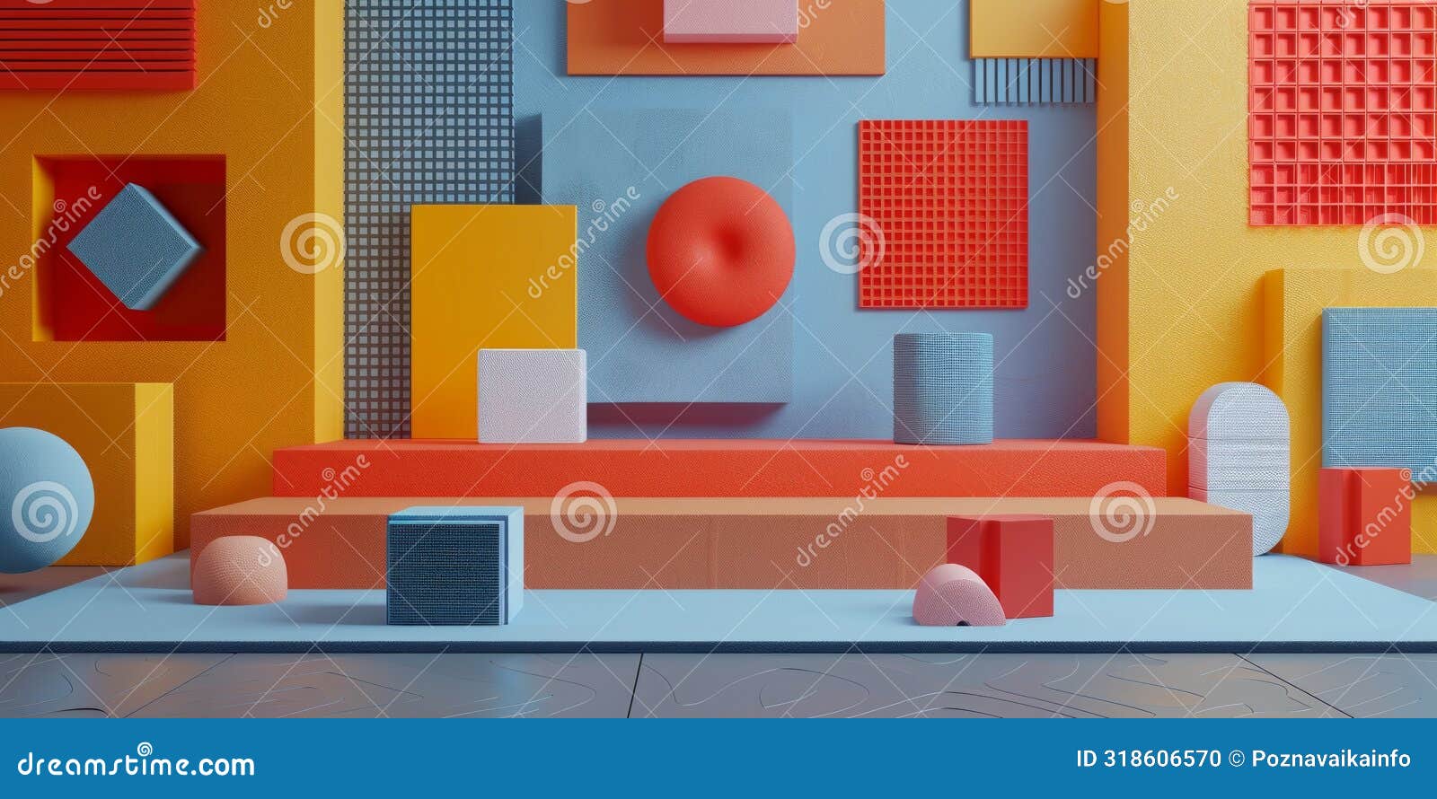 A Room Bursting with a Myriad of Vibrant Colored Objects Creating a ...