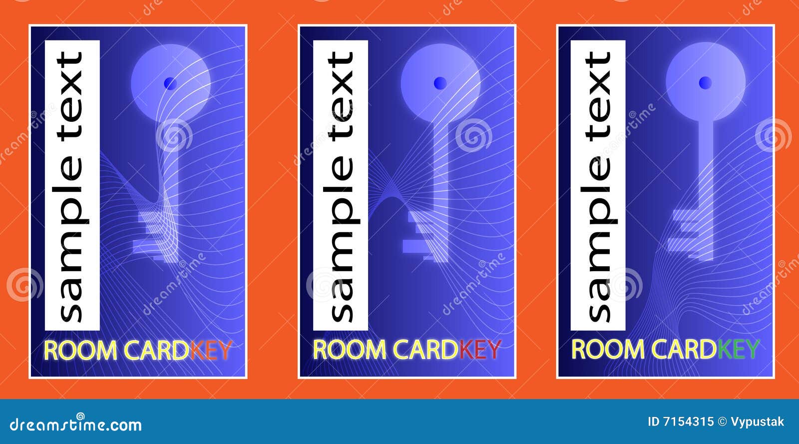 Room cardkey stock vector. Illustration of entrance, accommodation ...