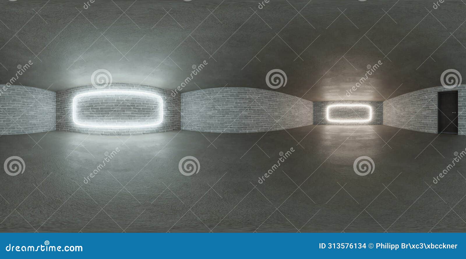 Room with Ceiling Light 360 Panorama Vr Environment Map Stock ...