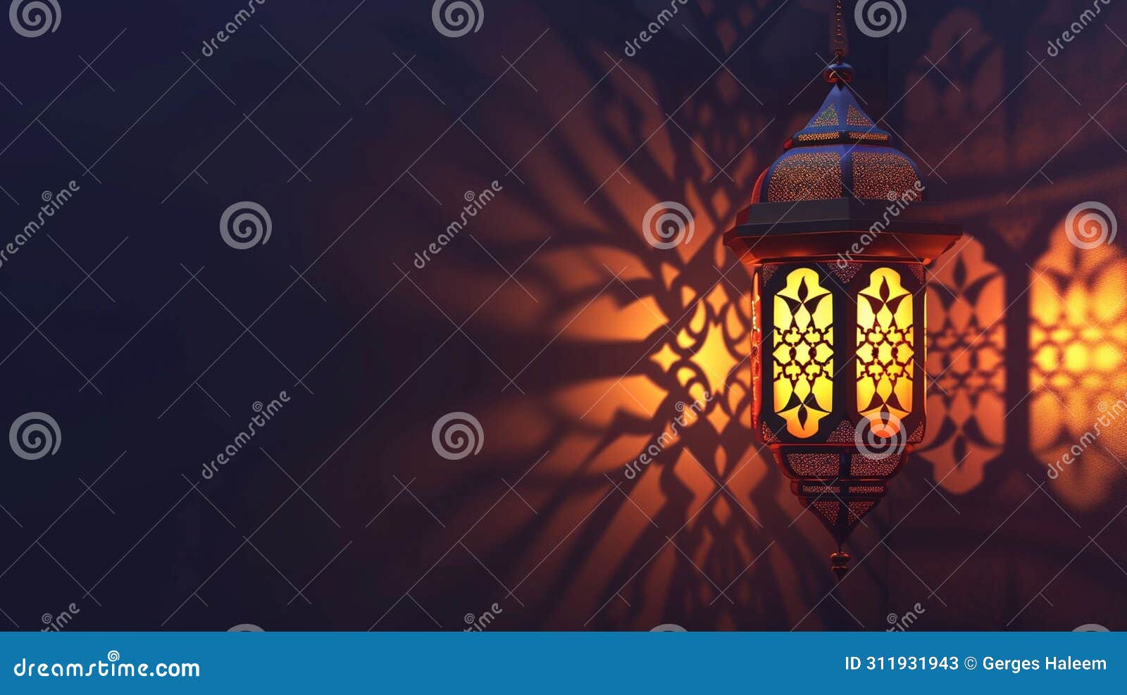 Lamp Hanging from Ceiling in Room Stock Illustration - Illustration of ...