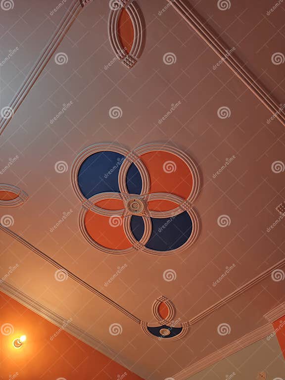 A Room Ceiling Pattern for Decoration. Colour Full Room Ceiling Pattern ...