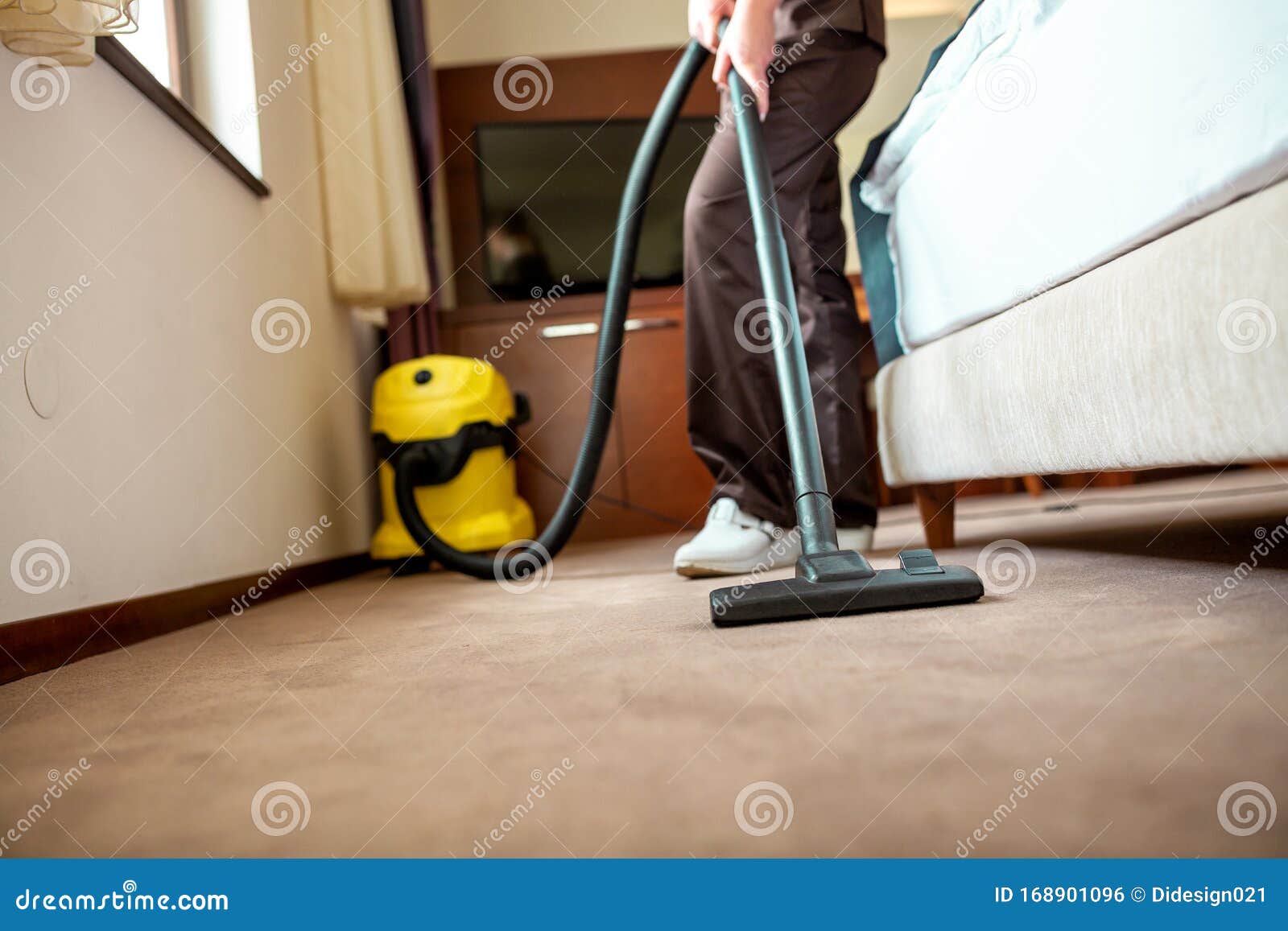 Room Cleaning Staff Busy on the Stock Photo - Image of professional ...