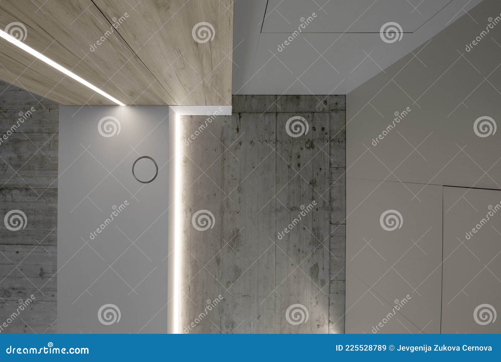 Room Corner, Three Different Textures: Grey Wall, Natural Wood Wall ...