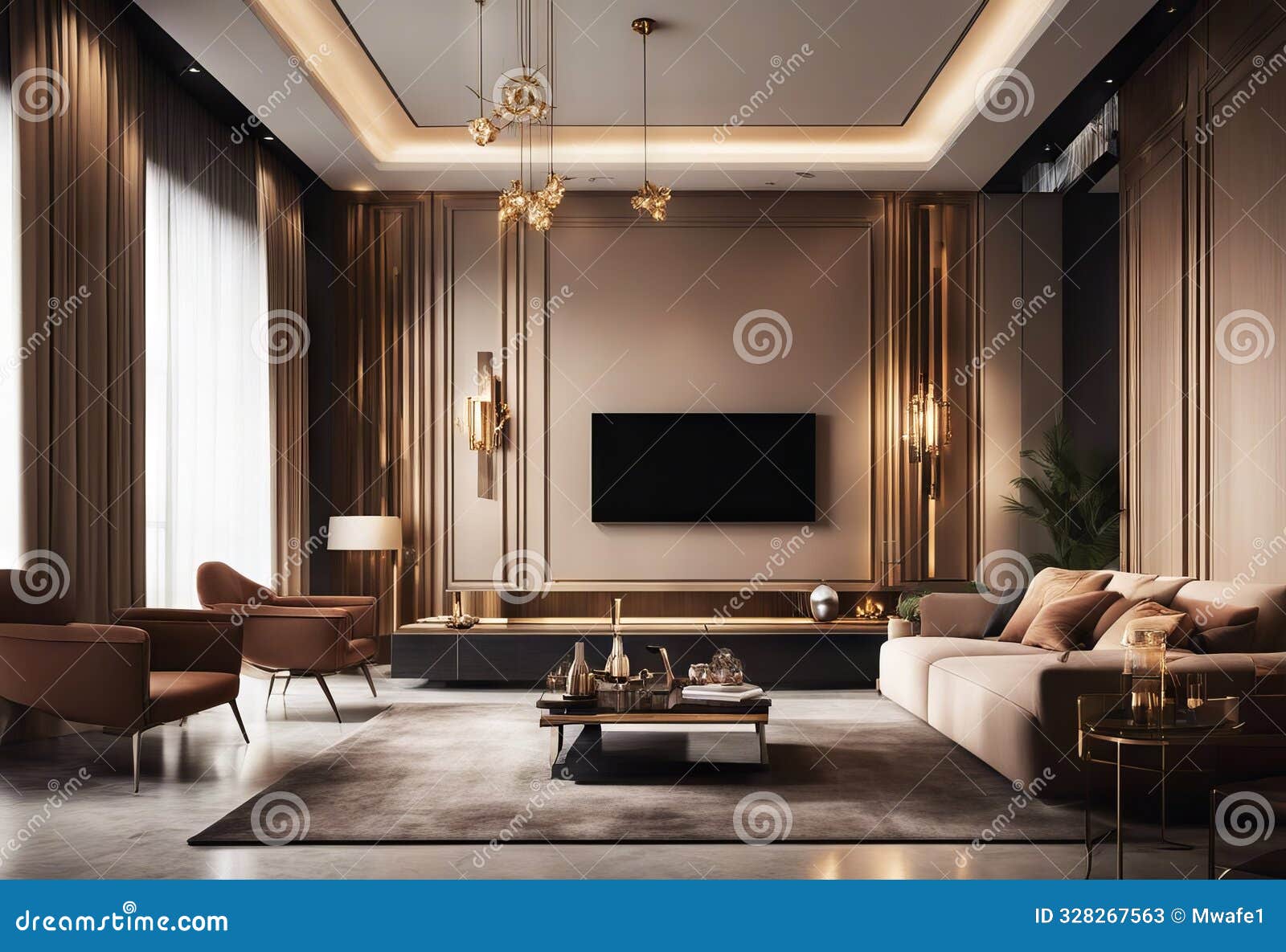 Room Design Empty Apartment Texture Concrete Three Dimensional Pattern ...