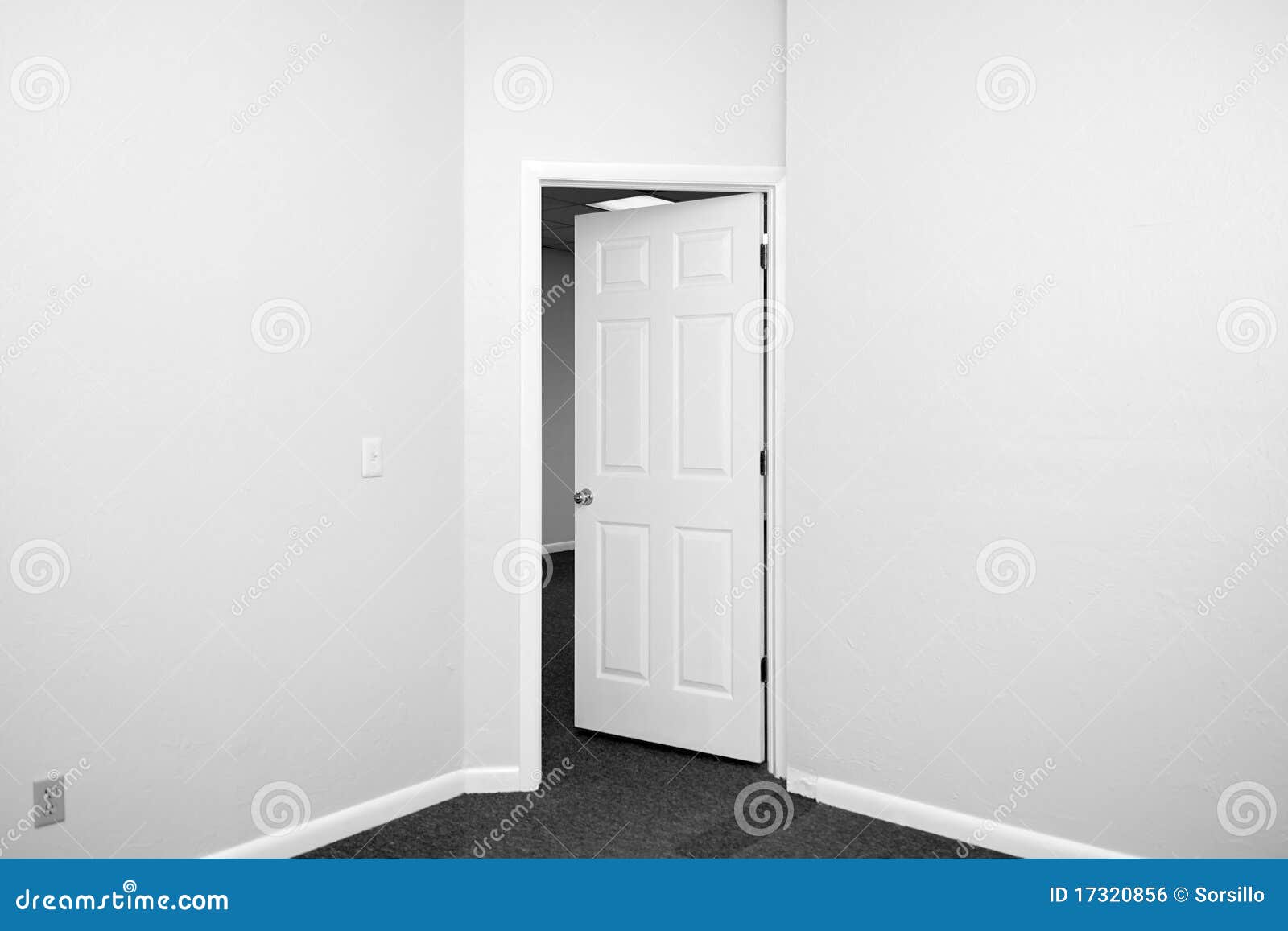 Room door opening out stock photo. Image of brass, door - 17320856