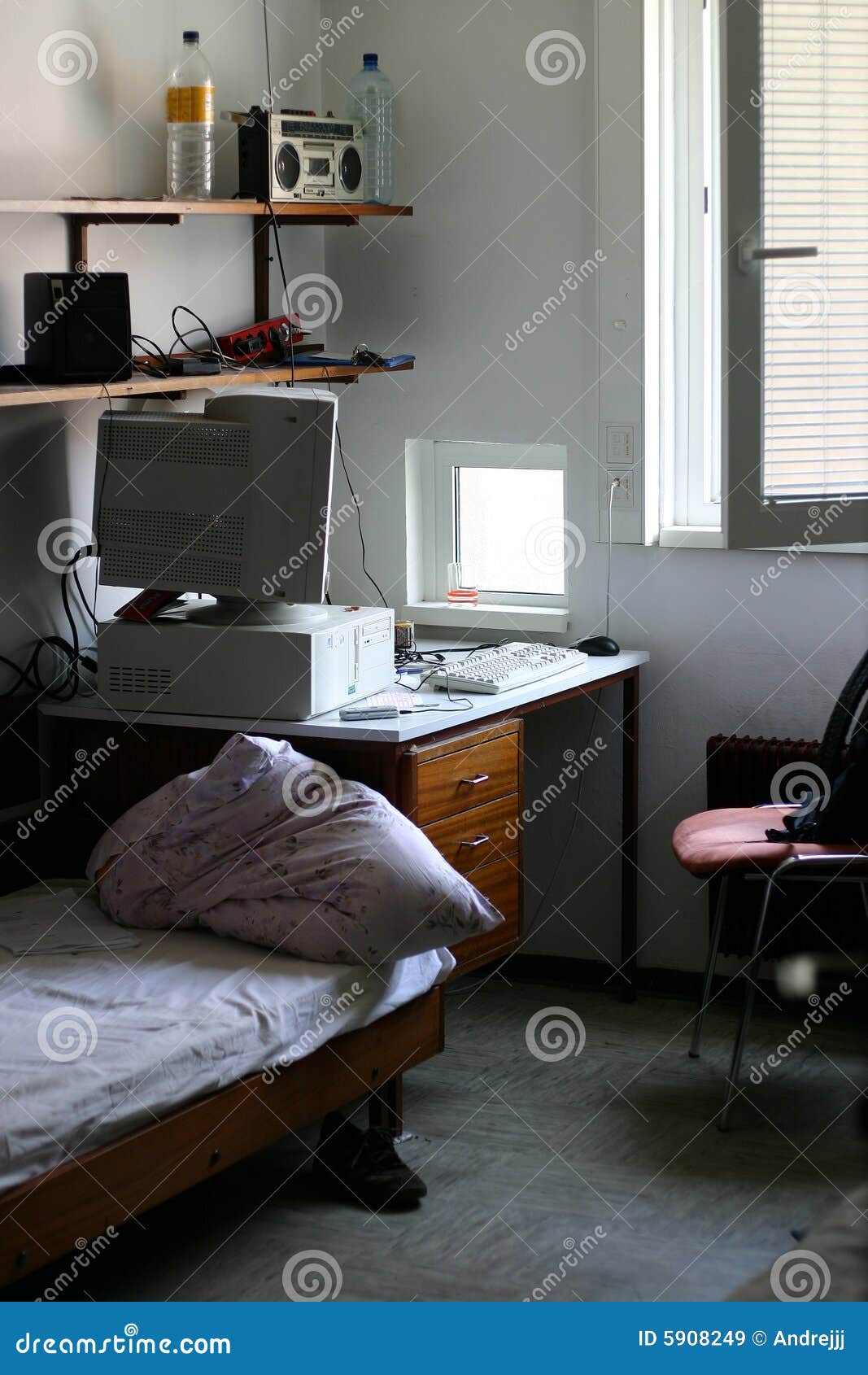 Room in dormitory stock image. Image of computer, college - 5908249