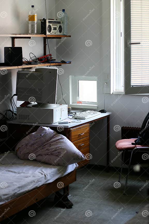 Room in dormitory stock image. Image of computer, college - 5908249