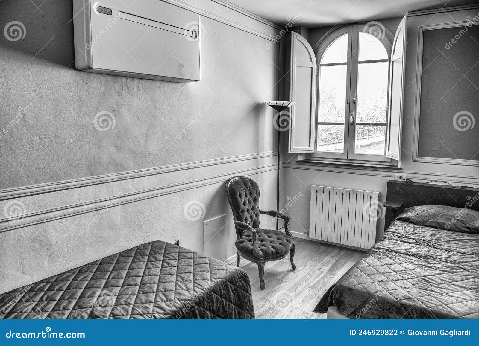 Room with Double Single Bed of a Modern, Bright and Spacious Apartment ...