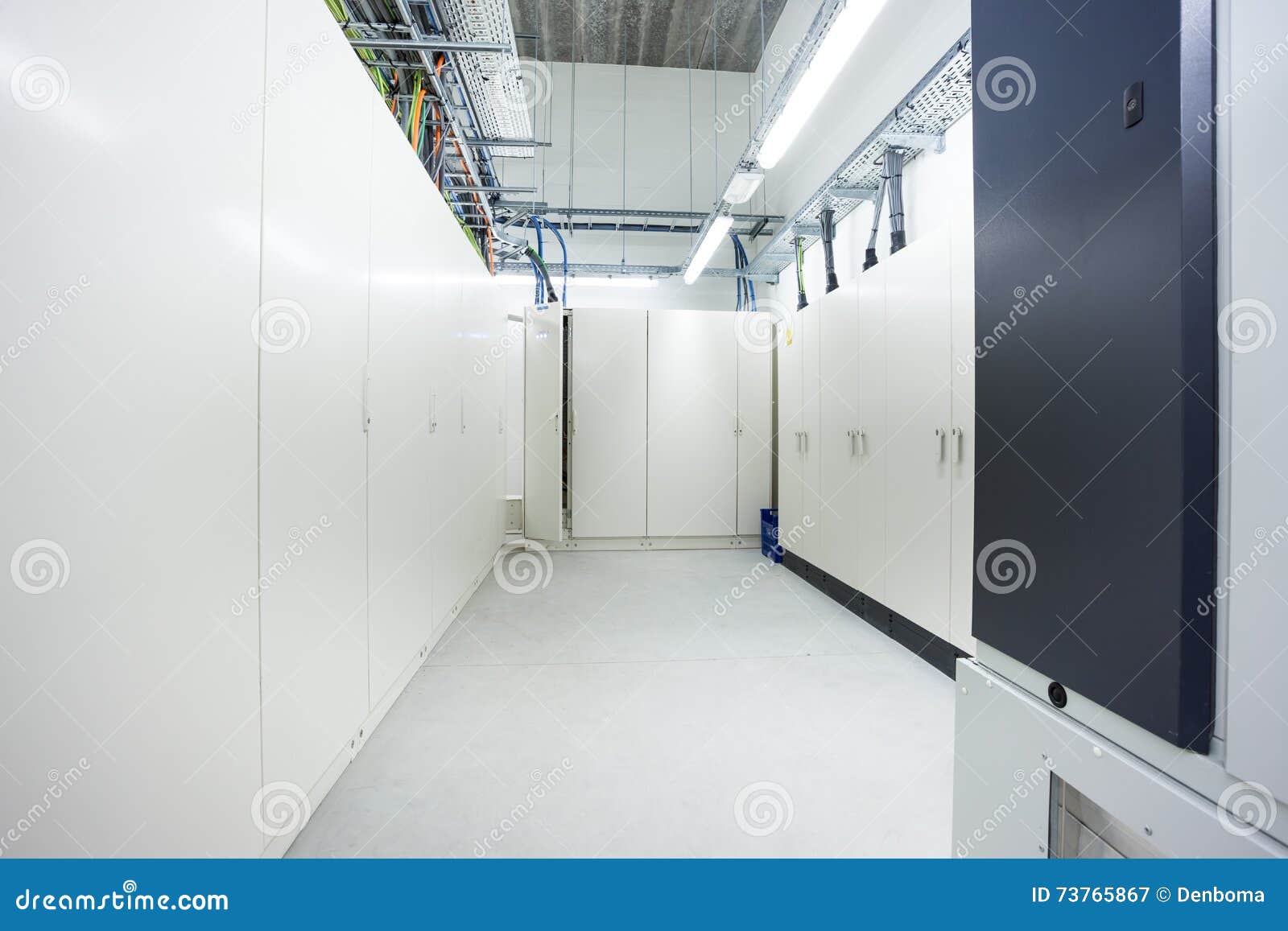 Room with electrical boxes stock image. Image of basement - 73765867
