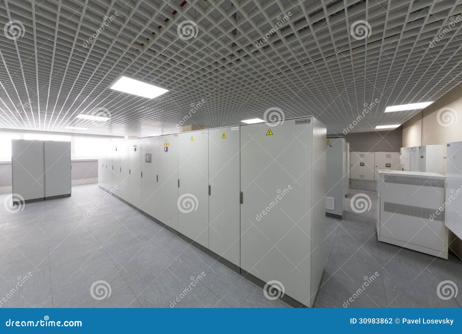 Room with Equipment for Telecom Stock Photo - Image of corporate ...