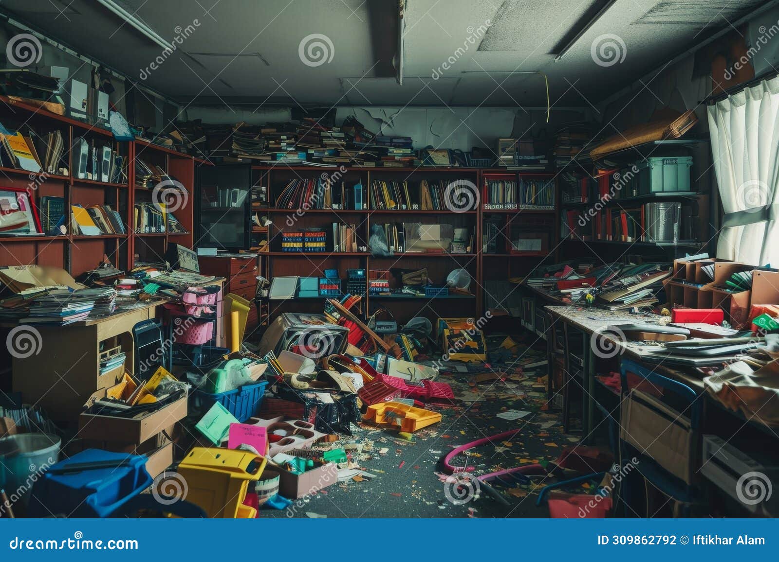 A Room Filled with Clutter and Books, Hidden Corners of an Empty ...