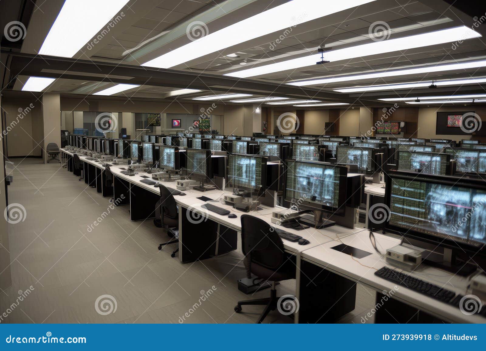A Room Filled with Computers, Each Running Complex Programs that ...