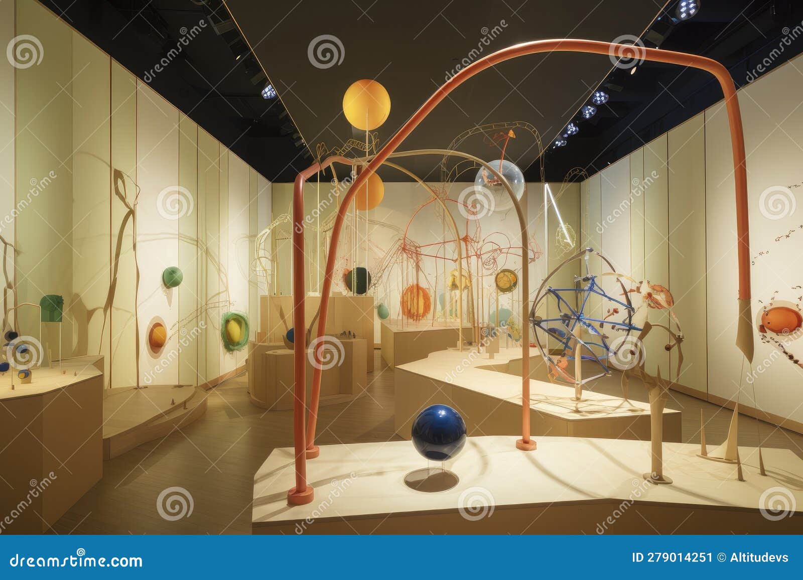A Room Filled with Kinetic and Interactive Sculptures, Each Piece ...