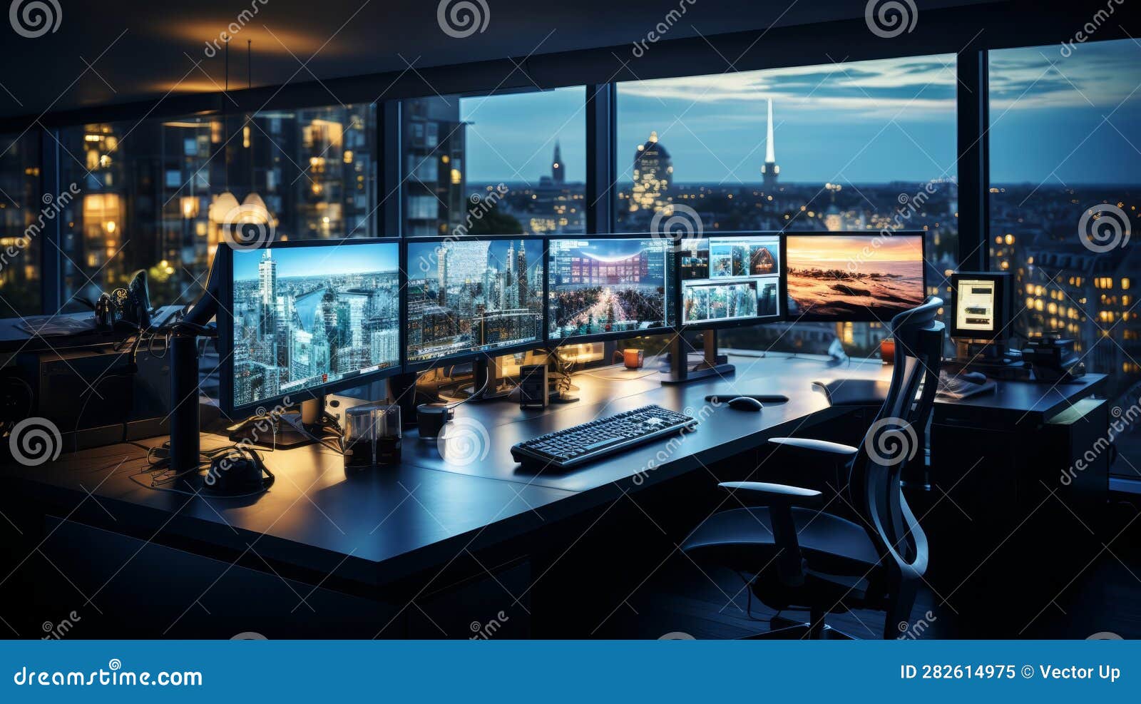 Man Sitting Computer Screen Lots Data Stock Illustrations – 6 Man ...
