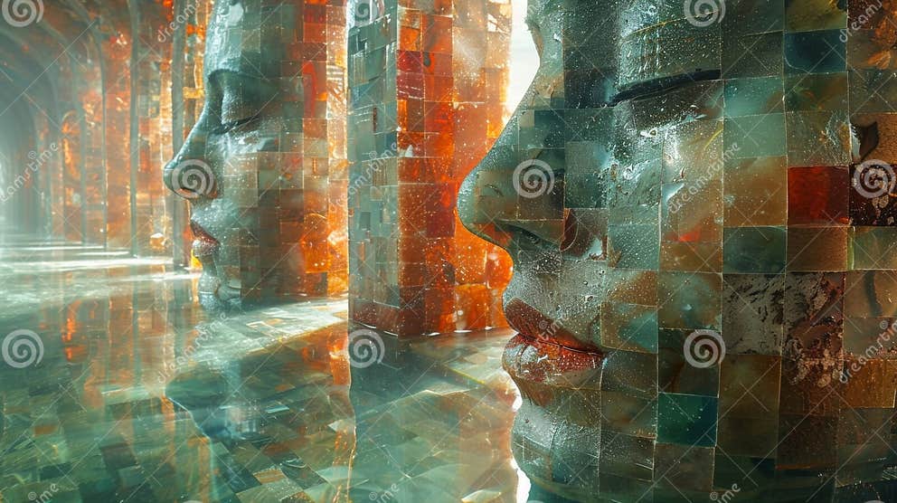 A Room Filled with Mirrors Each One Reflecting a Different Version of ...