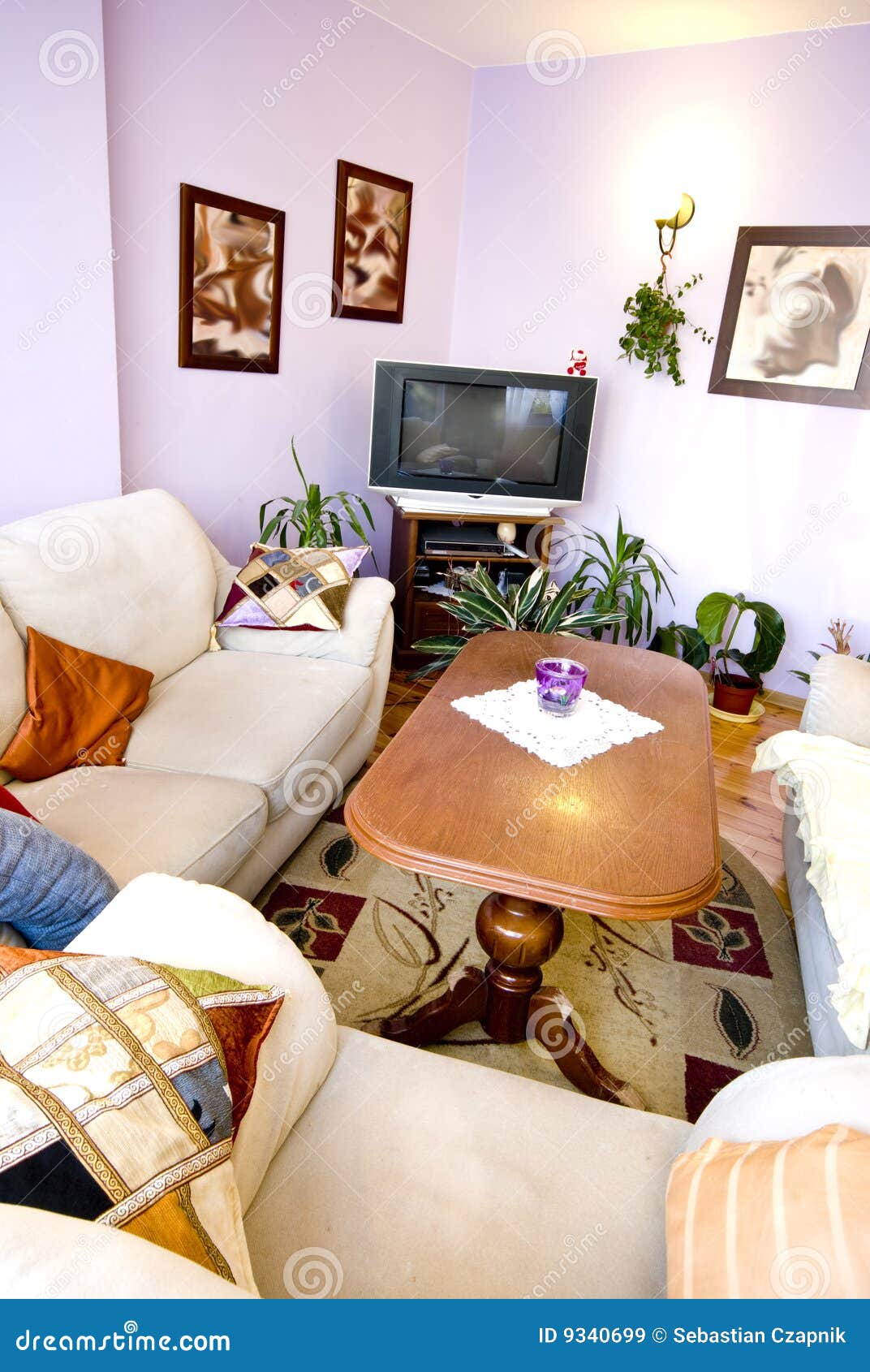 Room with furniture stock image. Image of indoors, decorated - 9340699