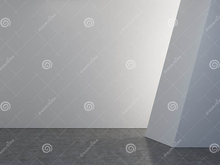 Room with gray wall stock photo. Image of clear, loft - 49825464