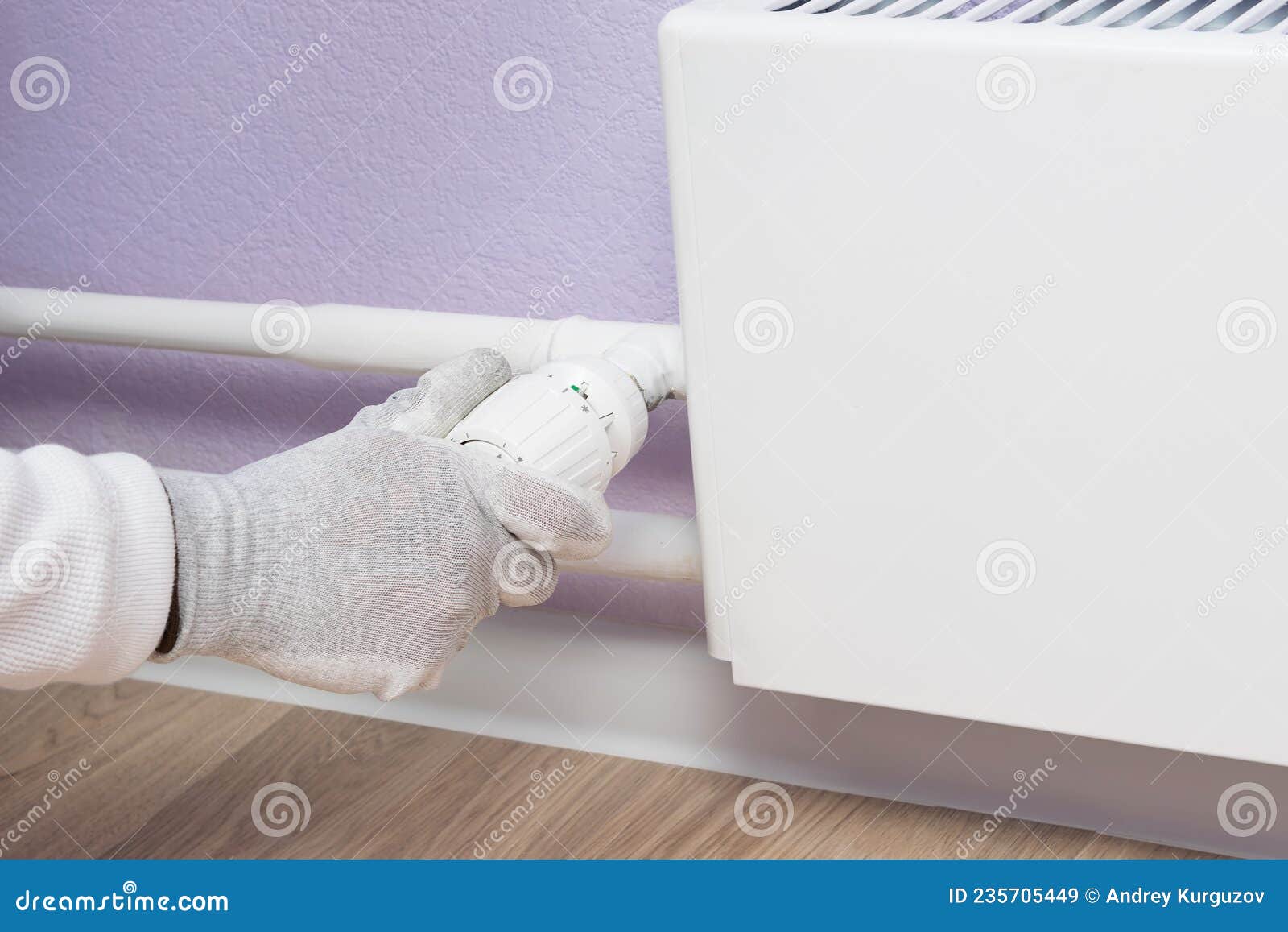 Room Heating Temperature Control, Close-up Stock Image - Image of ...
