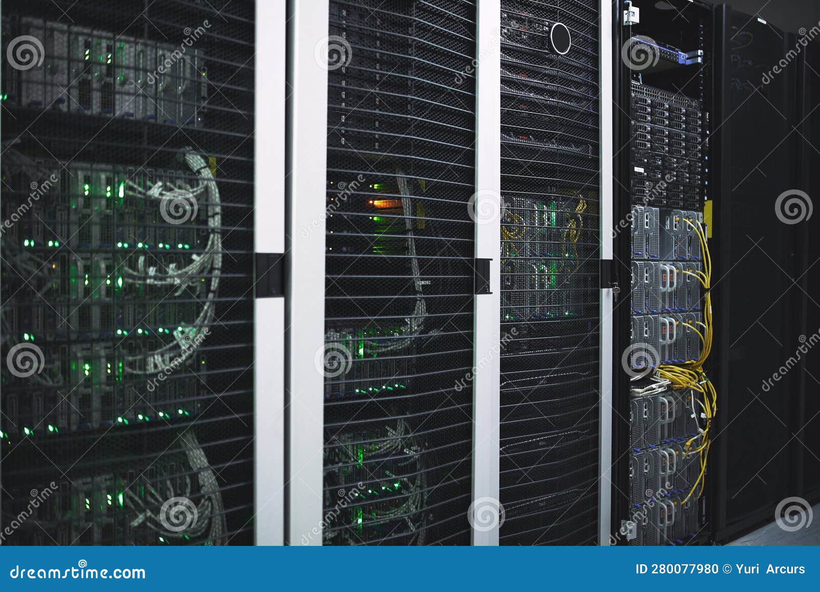 This Room Holds the Key To Our Success. an Empty Server Room. Stock ...