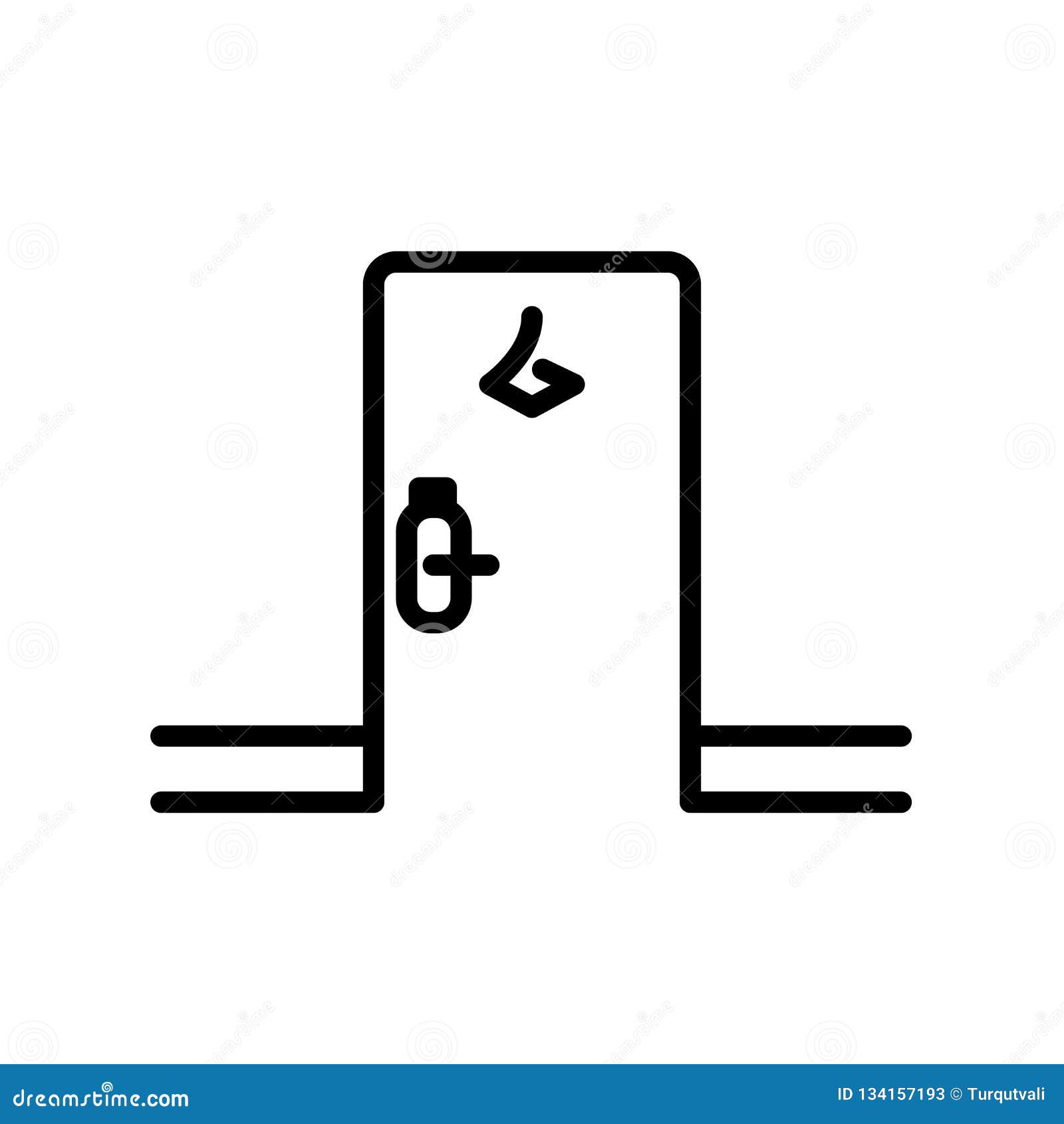 Room Icon Vector Isolated on White Background, Room Sign , Line and ...