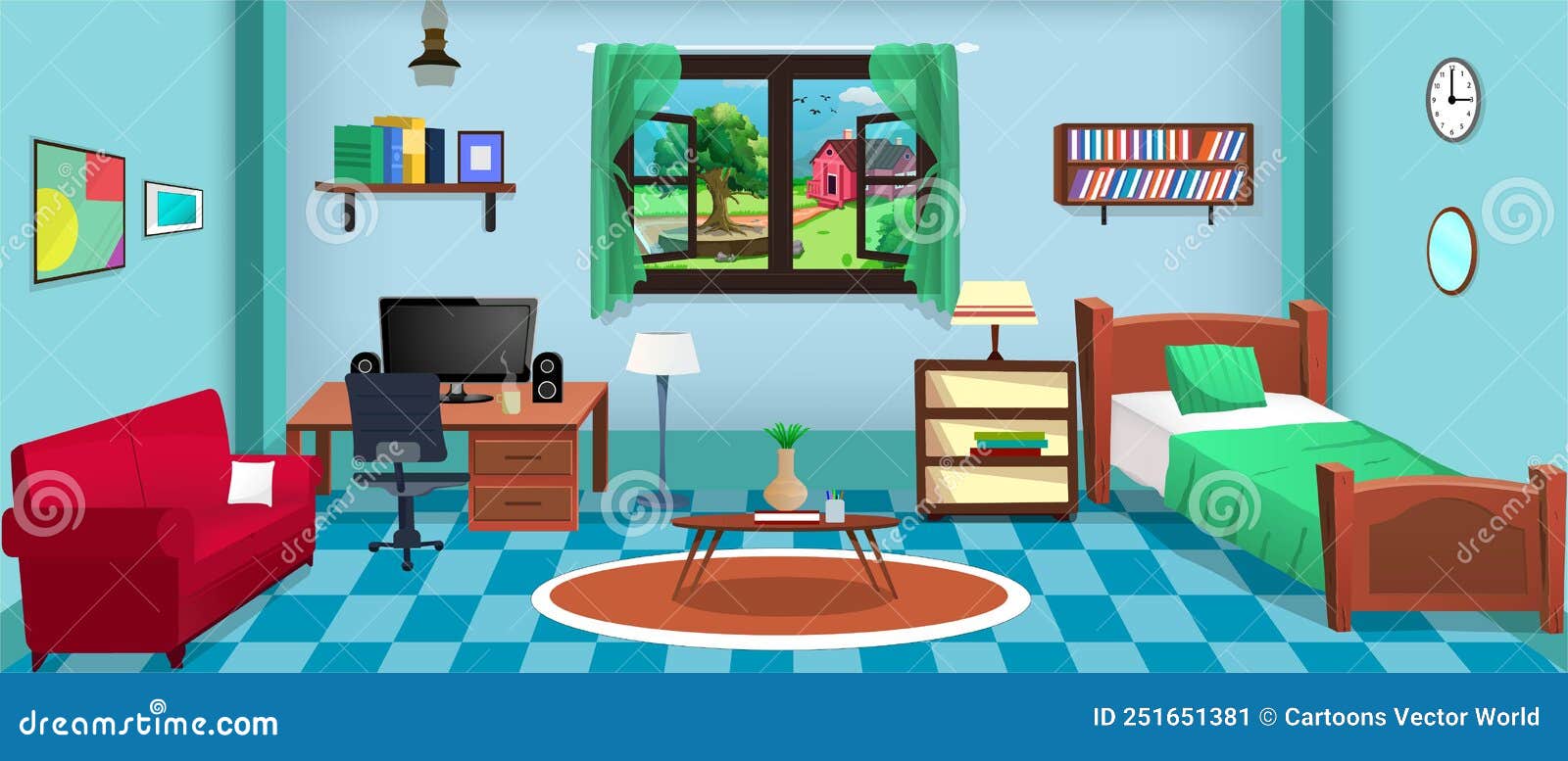 Kids Bedroom Cartoon