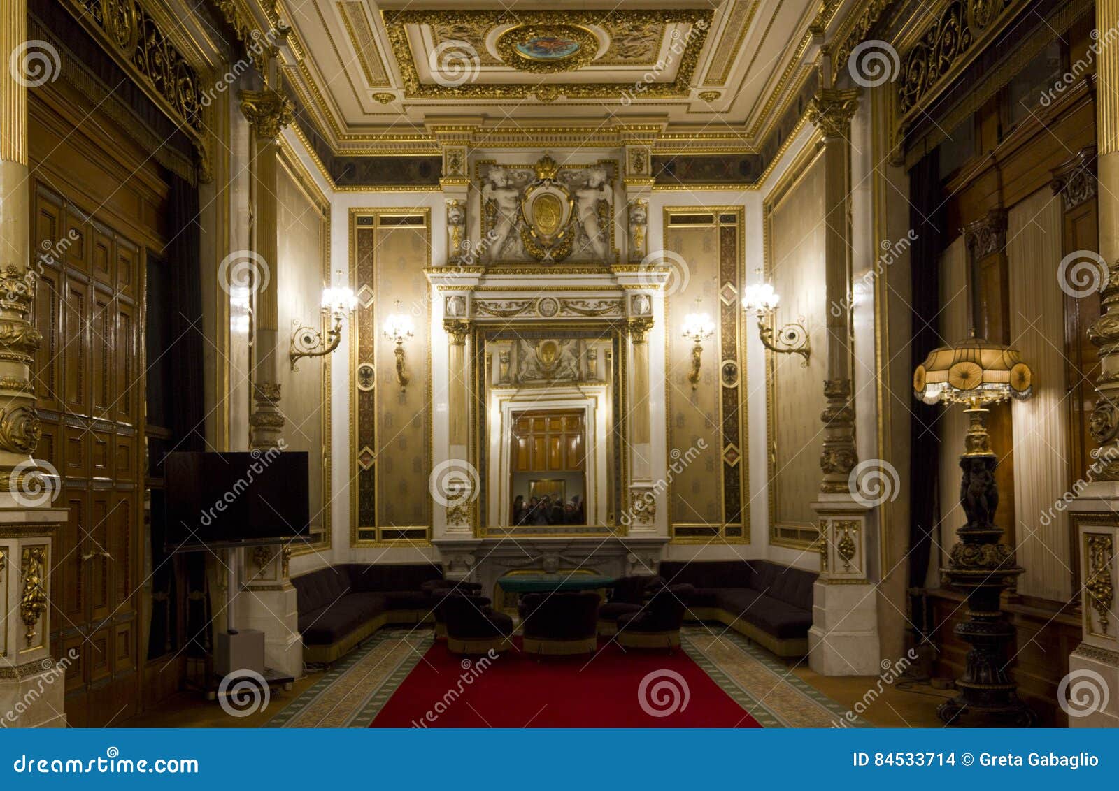 Room Inside Vienna Opera House Editorial Stock Image - Image of carpet ...