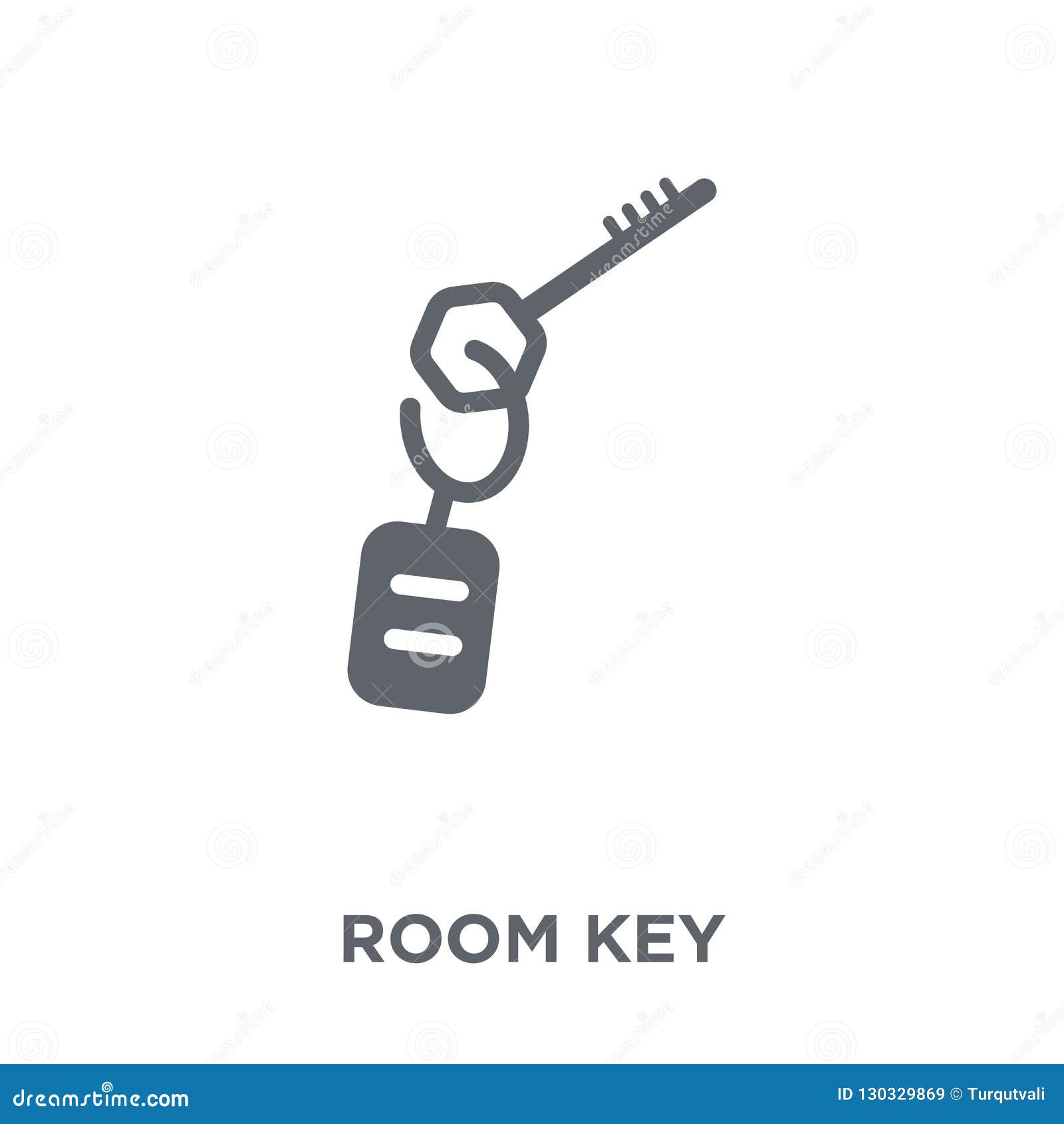 Room Key Icon from Hotel Collection. Stock Vector - Illustration of ...