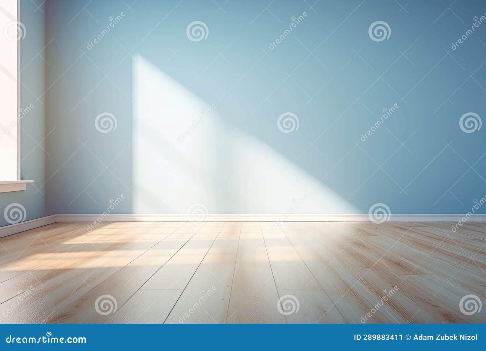A Room with a Light Shining through the Wall Stock Illustration ...