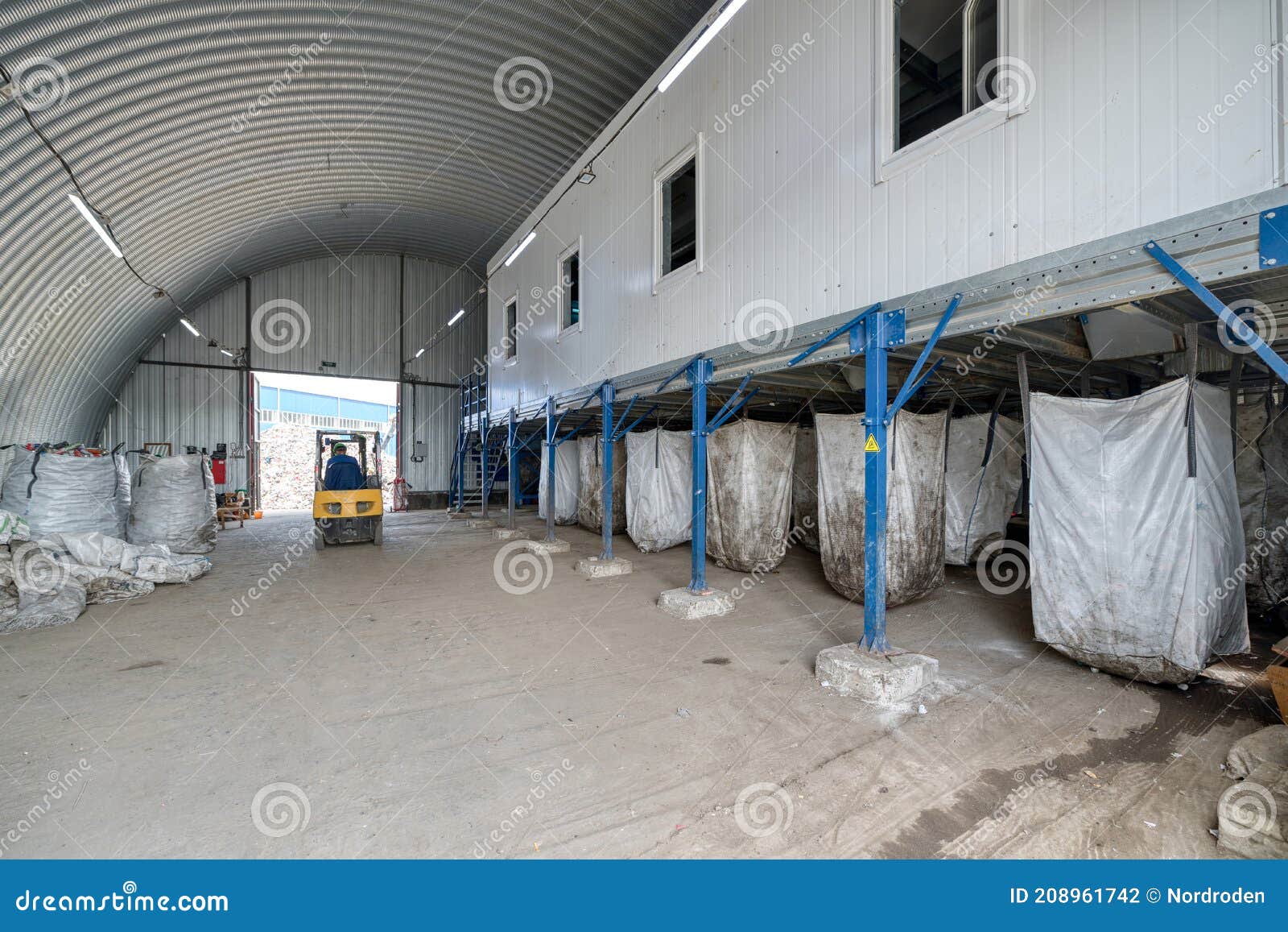 Room for Manual Waste Sorting. Waste Recycling Plant Stock Photo ...