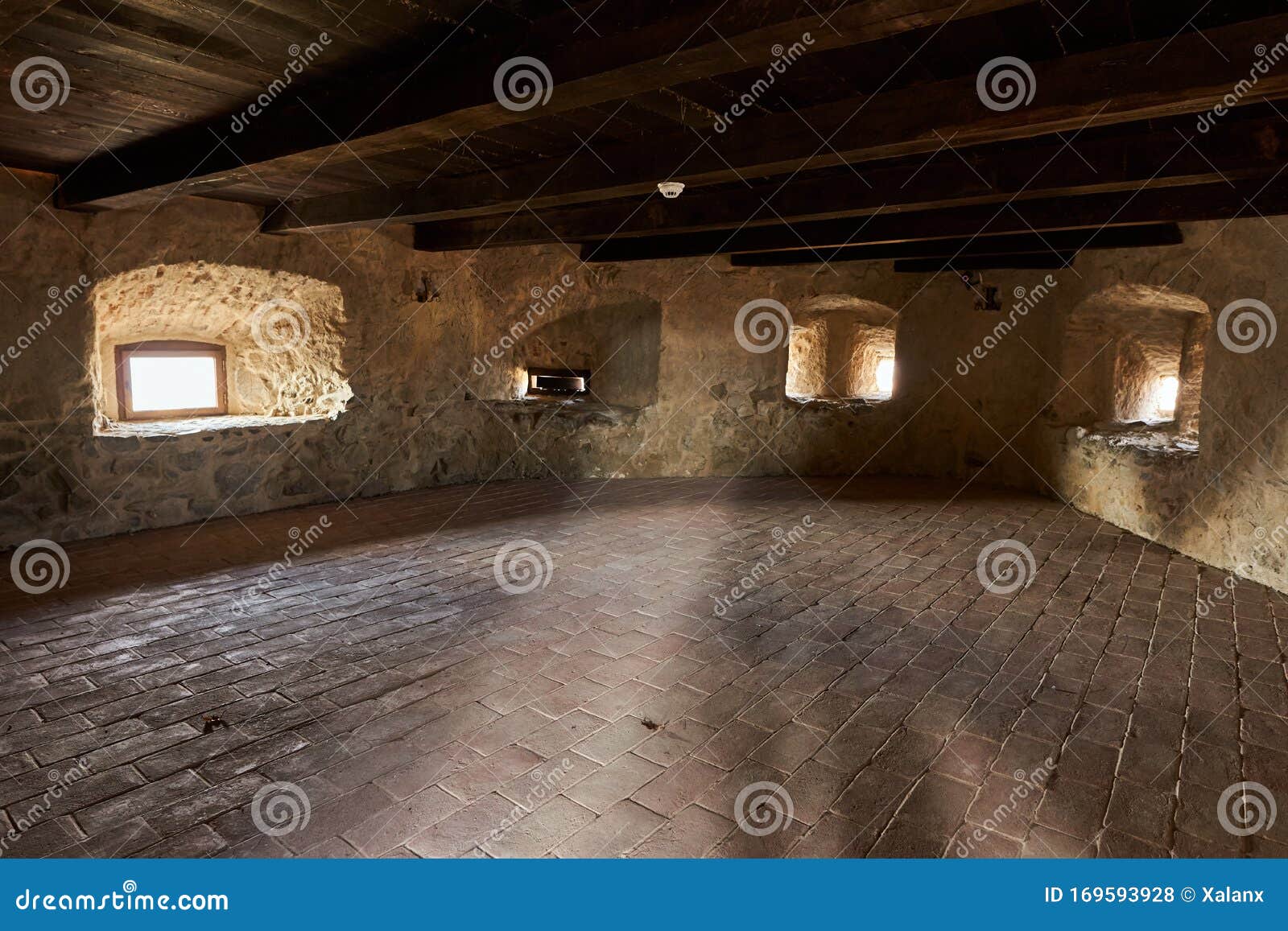 Room of a Medieval Fortress Stock Photo - Image of touristic, stone ...