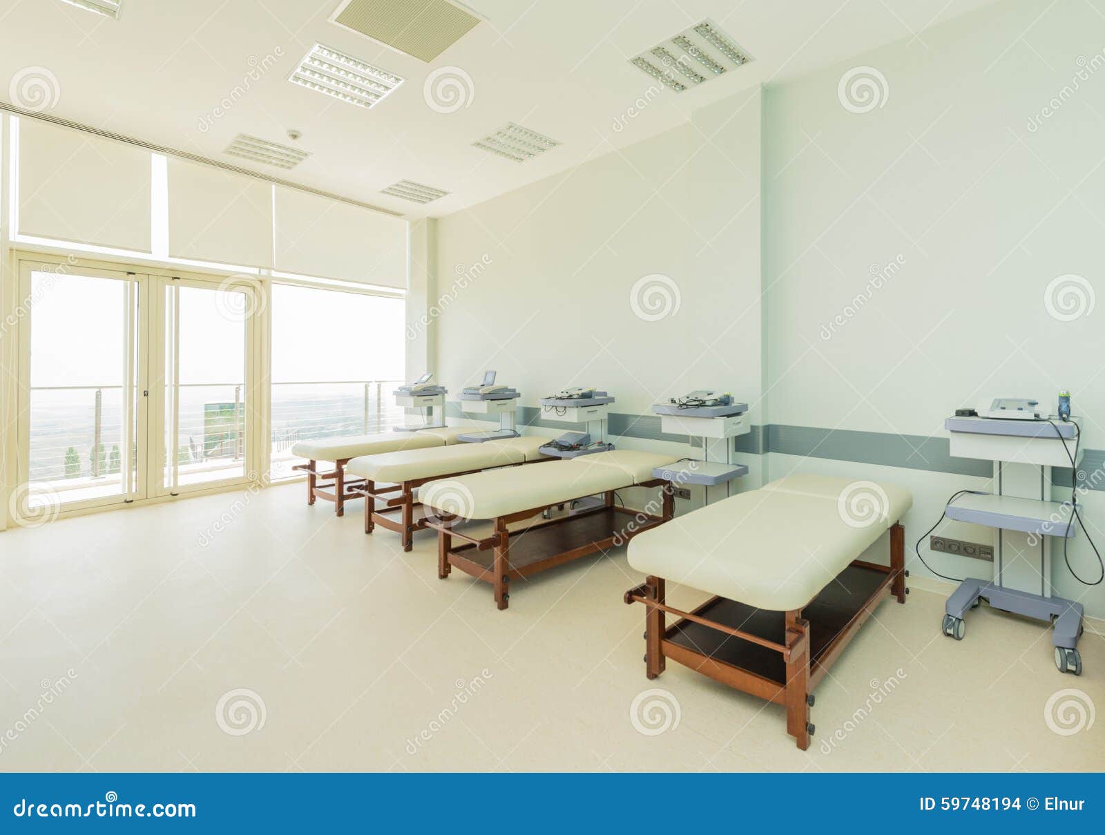 Room in the Modern Hospital Stock Photo - Image of clinic, hospital ...