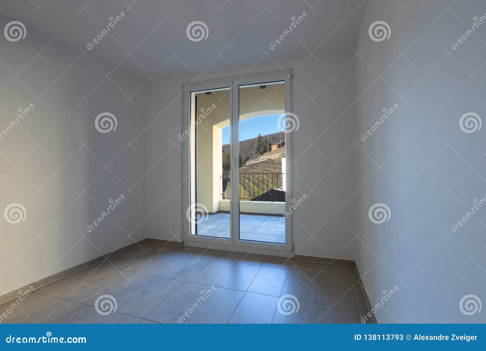 Room with nothing inside stock image. Image of hills - 138113793
