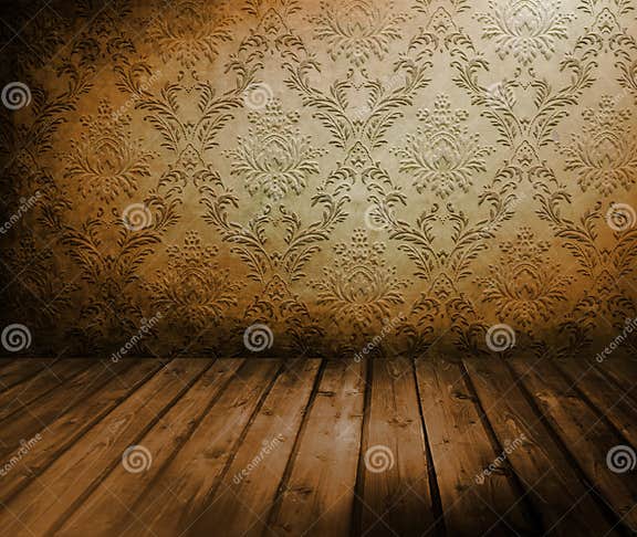 Room with old wallpaper stock photo. Image of abandoned - 25030914