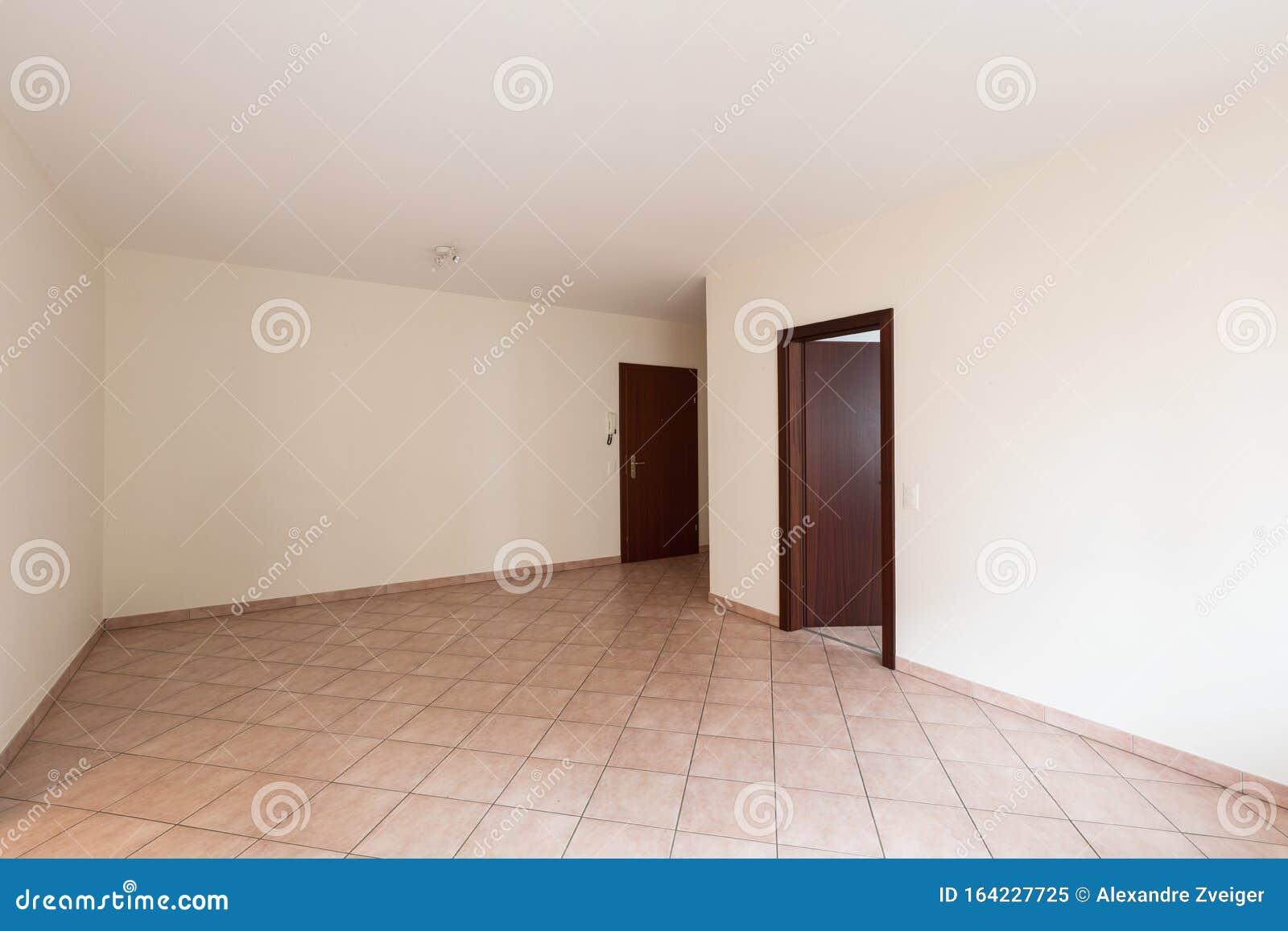 Room with open door stock image. Image of rooms, interior - 164227725