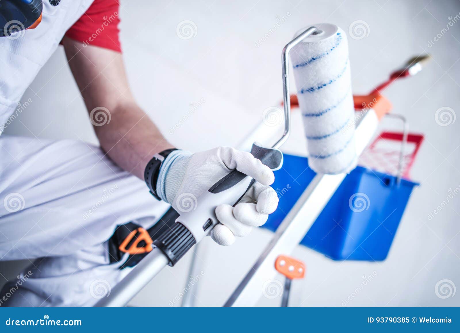 Room Painting Job stock image. Image of professional - 93790385