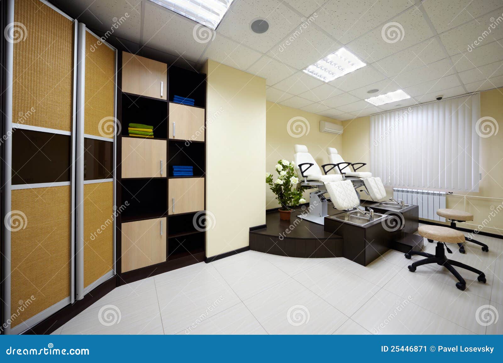 Room for Pedicure with Two Chairs and Bathtubs Stock Image - Image of ...