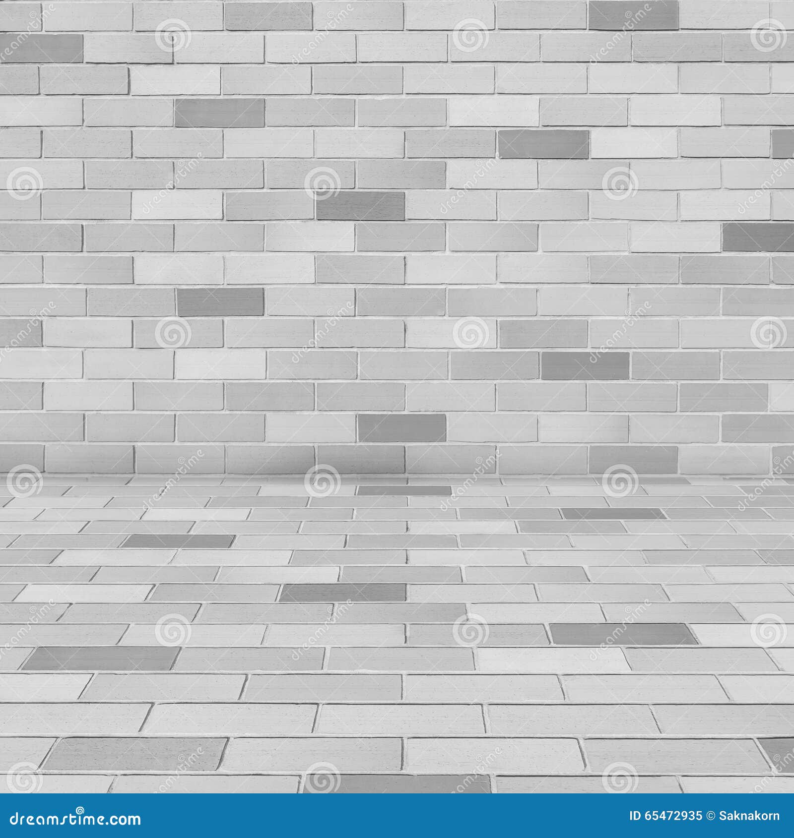 Room Perspective White Brick Wall Texture Stock Image - Image of empty ...
