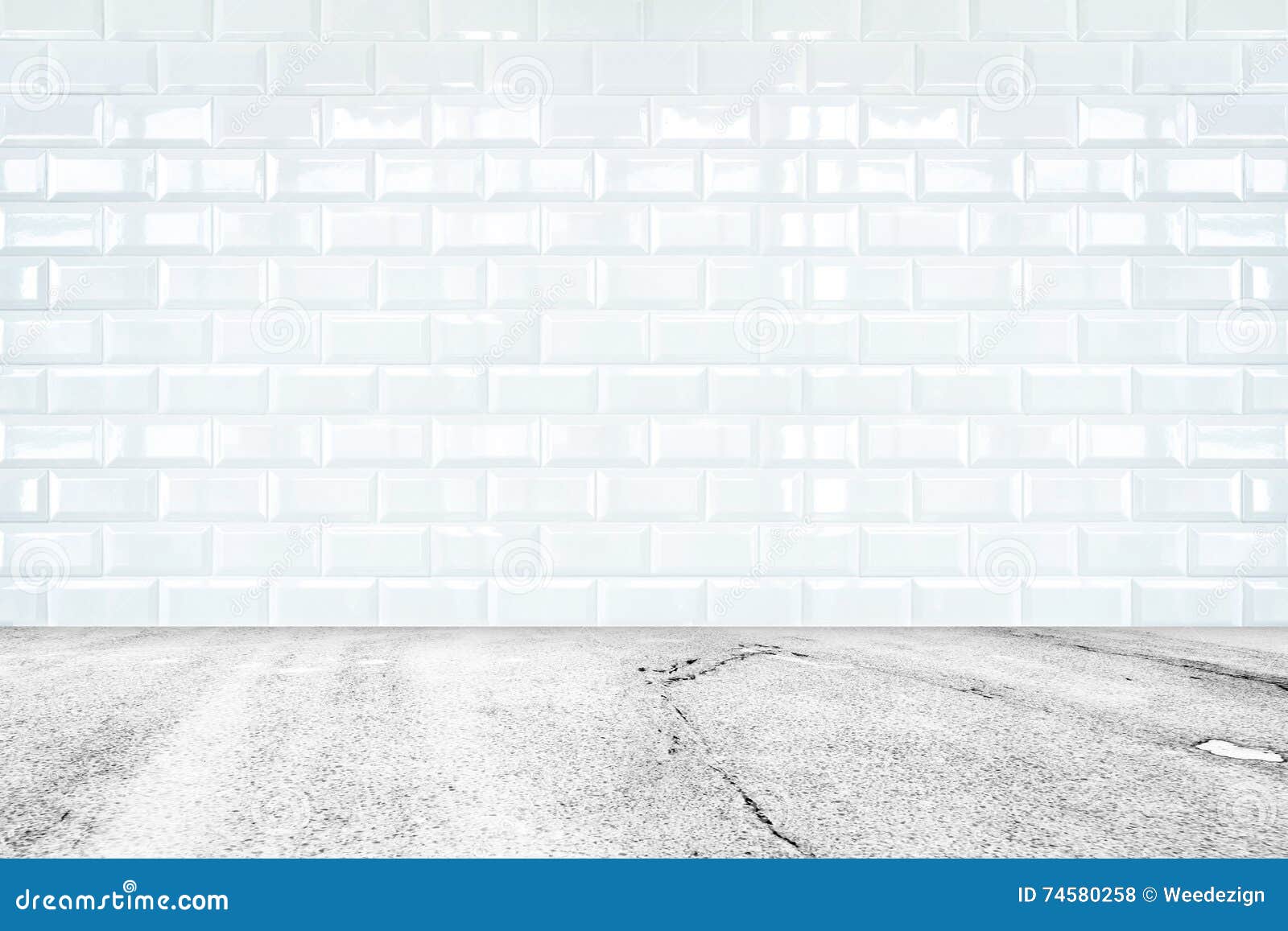 Perspective White Brick Wall Texture Stock Photography | CartoonDealer ...