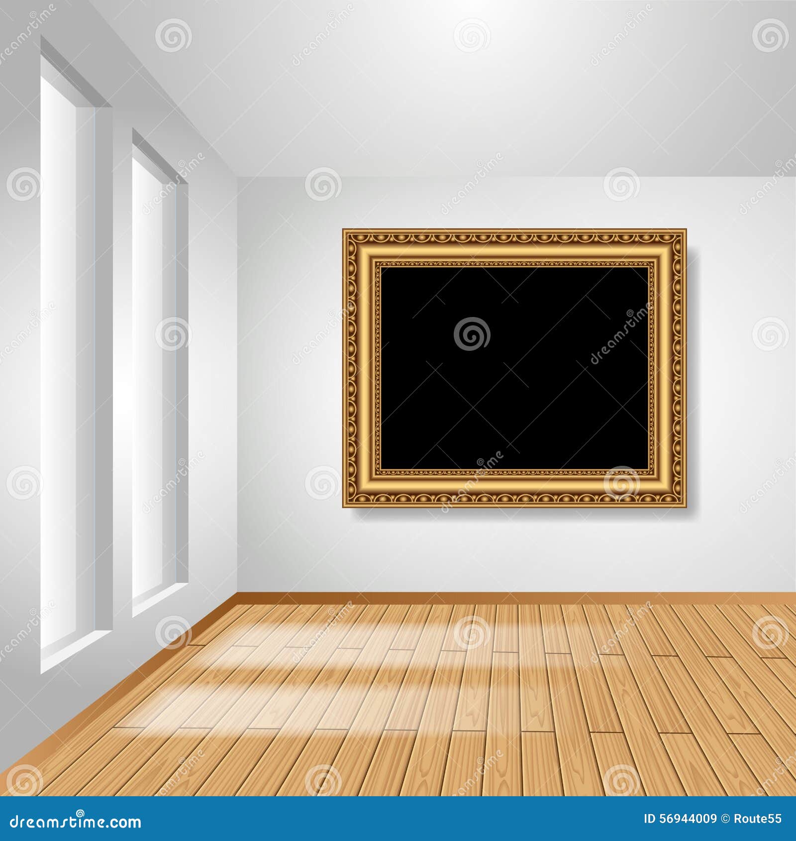 Room with picture frame stock vector. Illustration of inside - 56944009