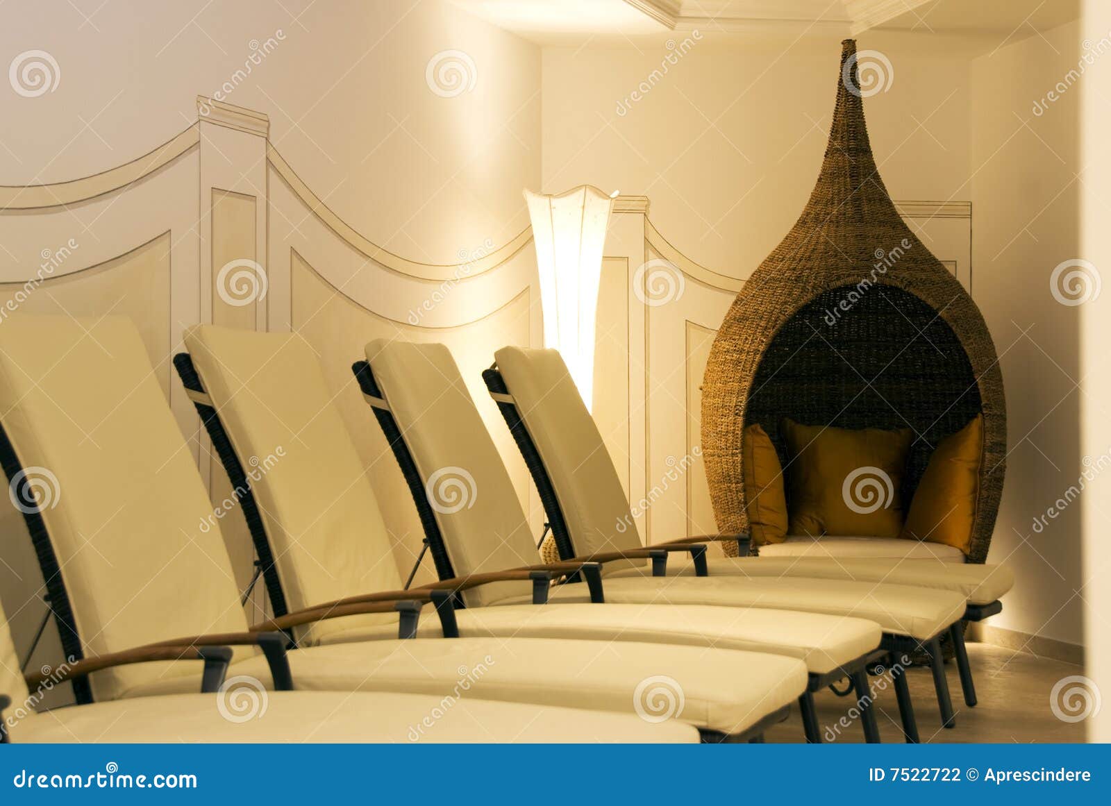 Room for Relaxation in a Spa Stock Photo - Image of door, furnished ...