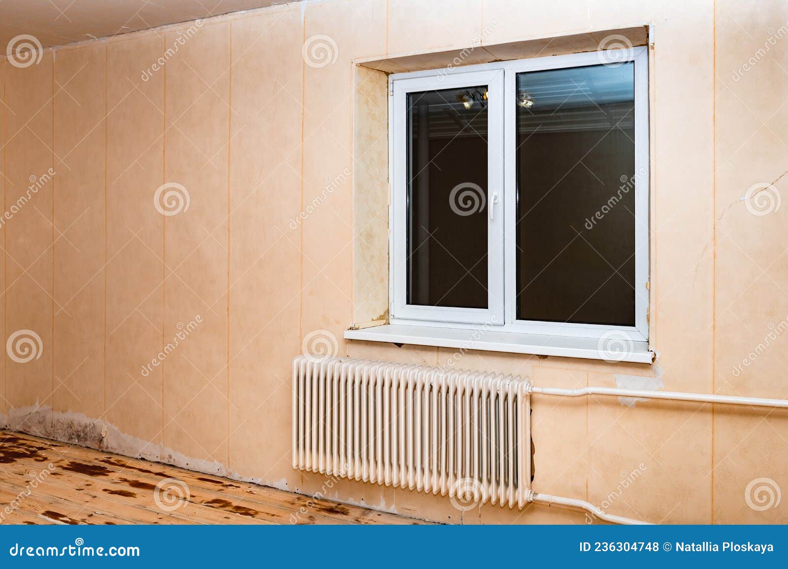 Room in Renovation Progress. House Remodeling. Construction Works ...