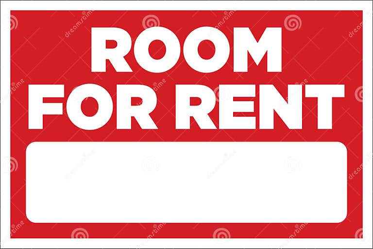 Room for Rent Sign Template | Standard Window Sign for Homes ...