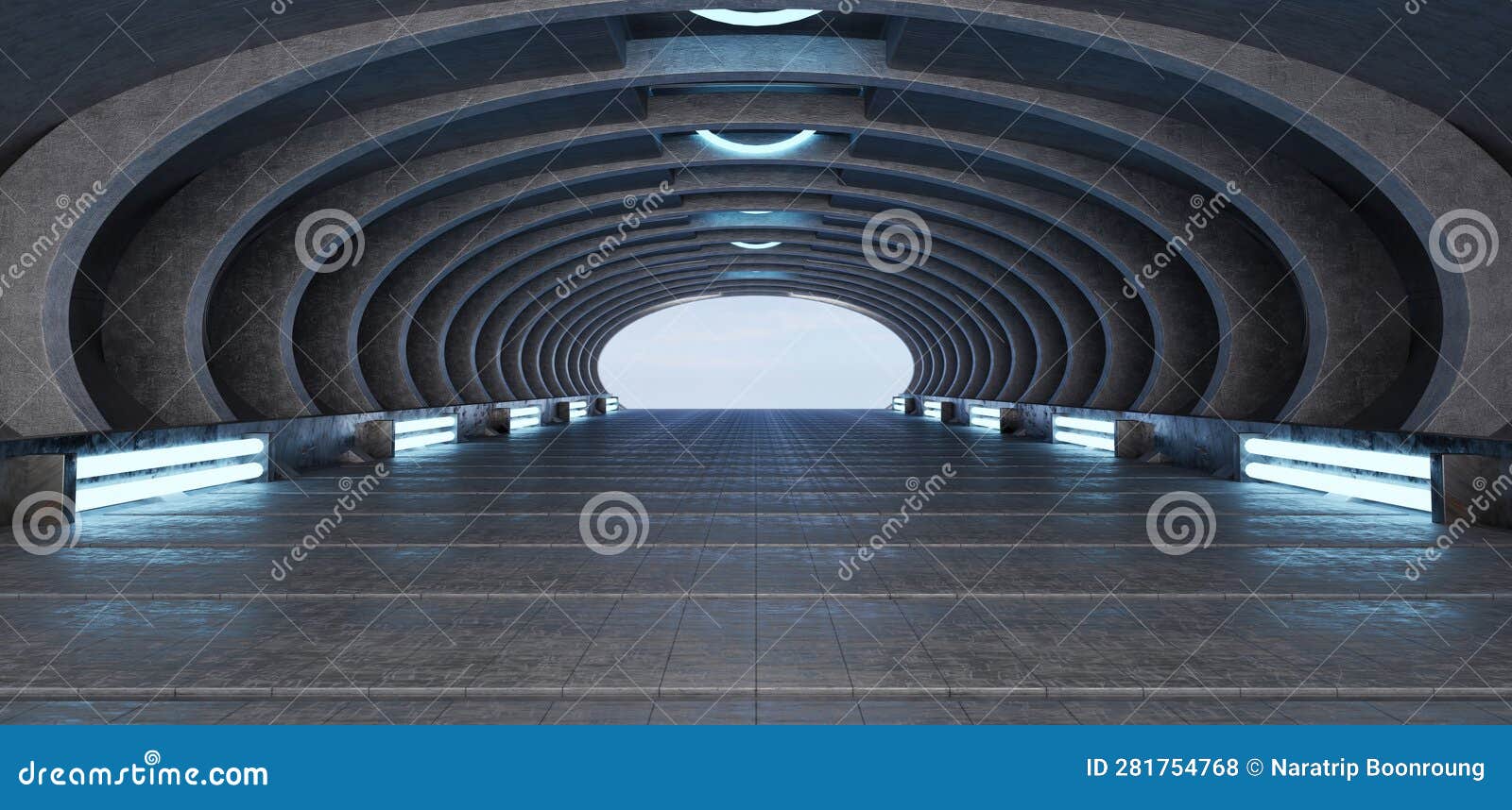 Room Sci Fi Neon Laser Hyperloop Pipe Technology Modern Neon Light Show ...